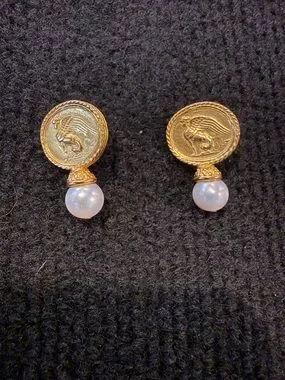JADED | Jewelry | Vintage 98s Winged Sphinx Jaded Jewels Nyc Earrings ...